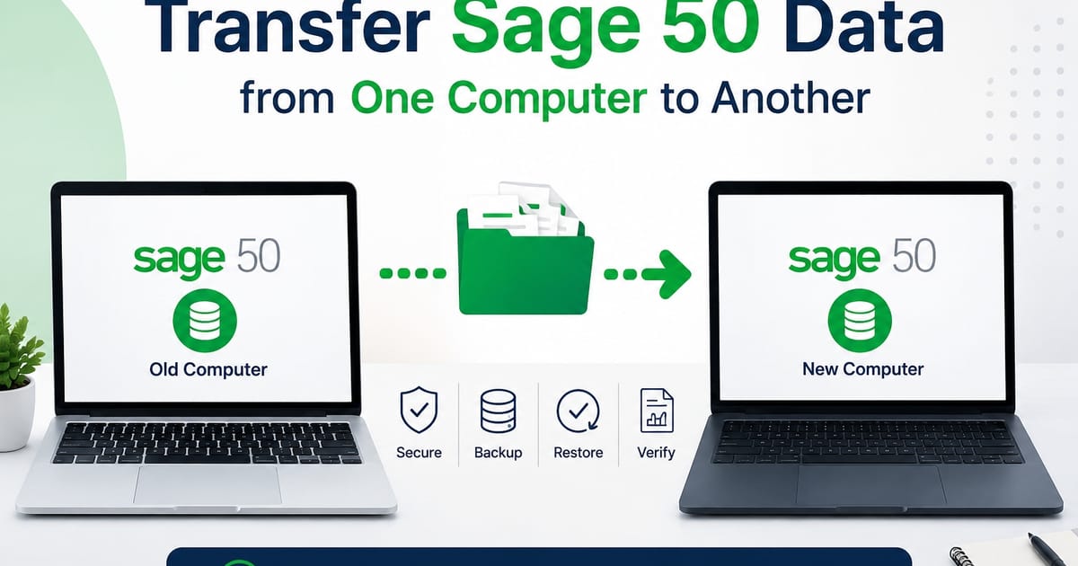 Transfer Sage 50 Data from One Computer to Another | Друкарня
